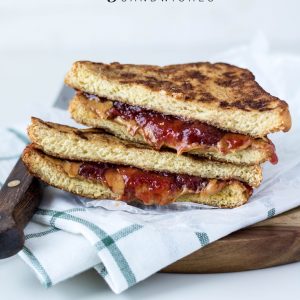 Peanut Butter Jelly French Toast Sandwiches - We're Parents